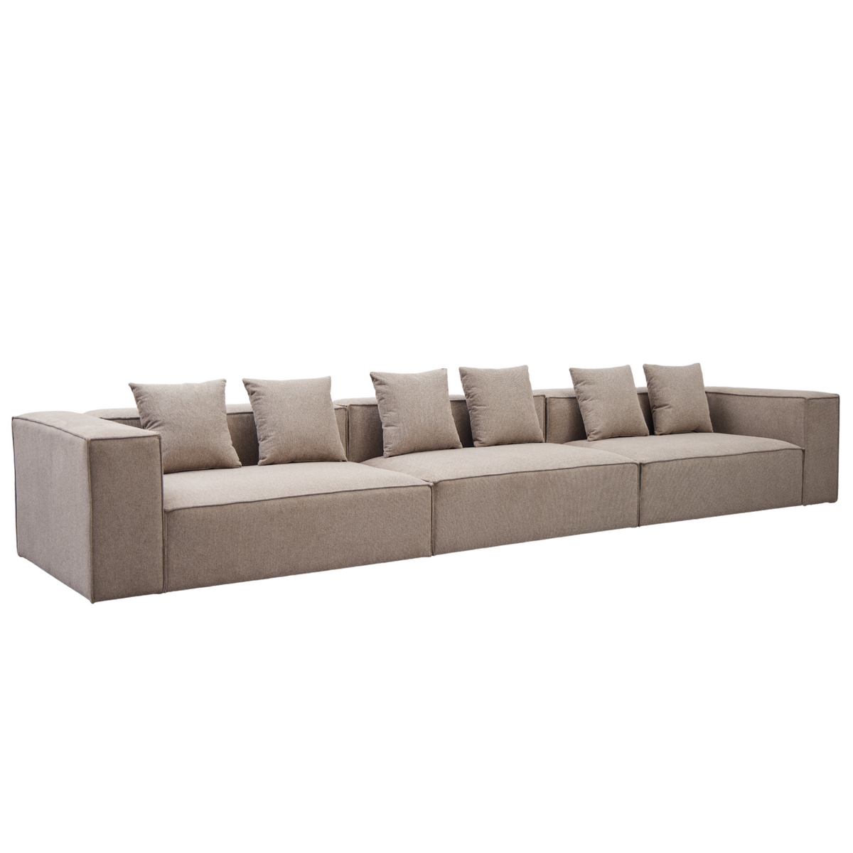 Hailey – Modulsofa in Sand mit 3 Modulen L: 415 x T: 100 x H: 65 cm ...