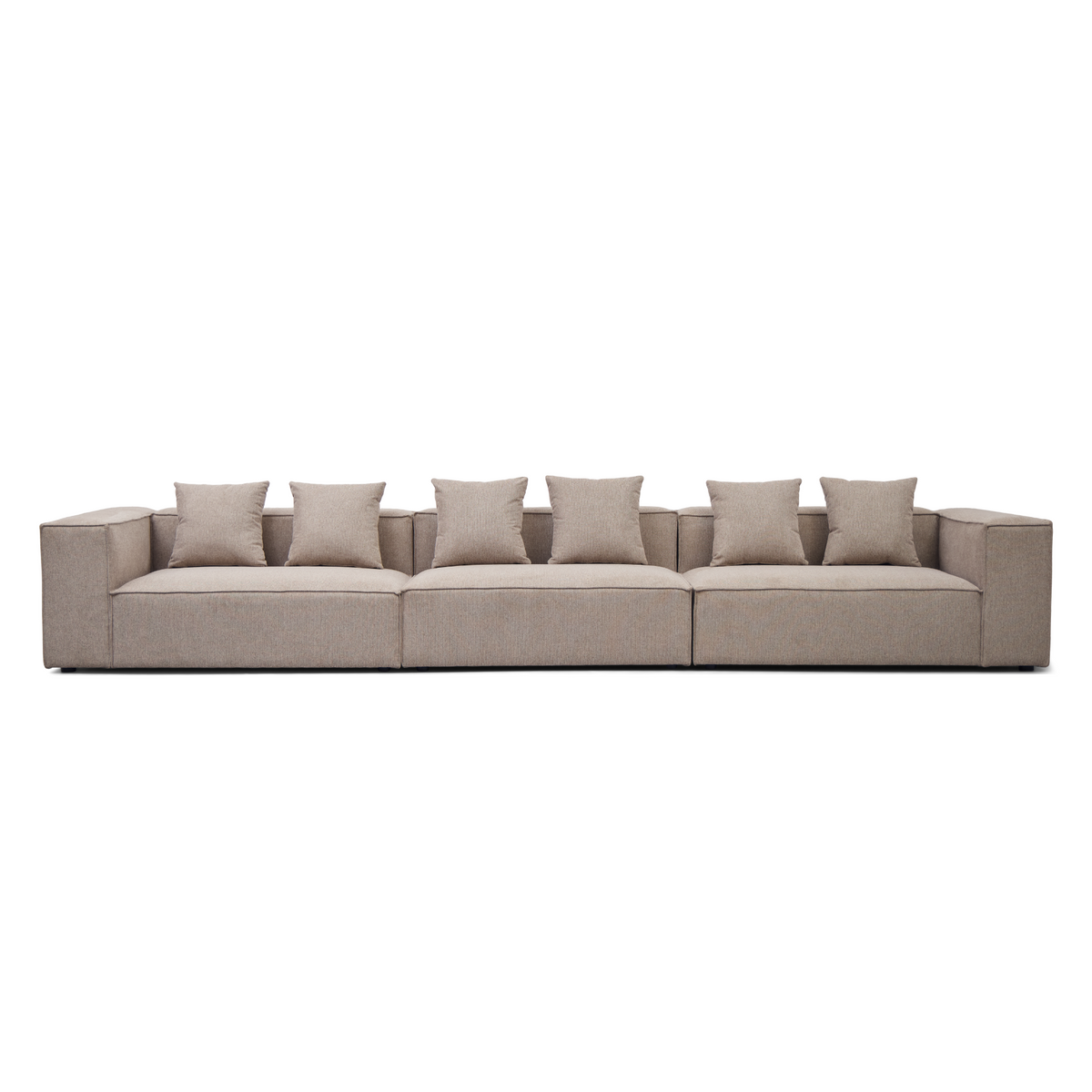 Hailey – Modulsofa in Sand mit 3 Modulen L: 415 x T: 100 x H: 65 cm ...