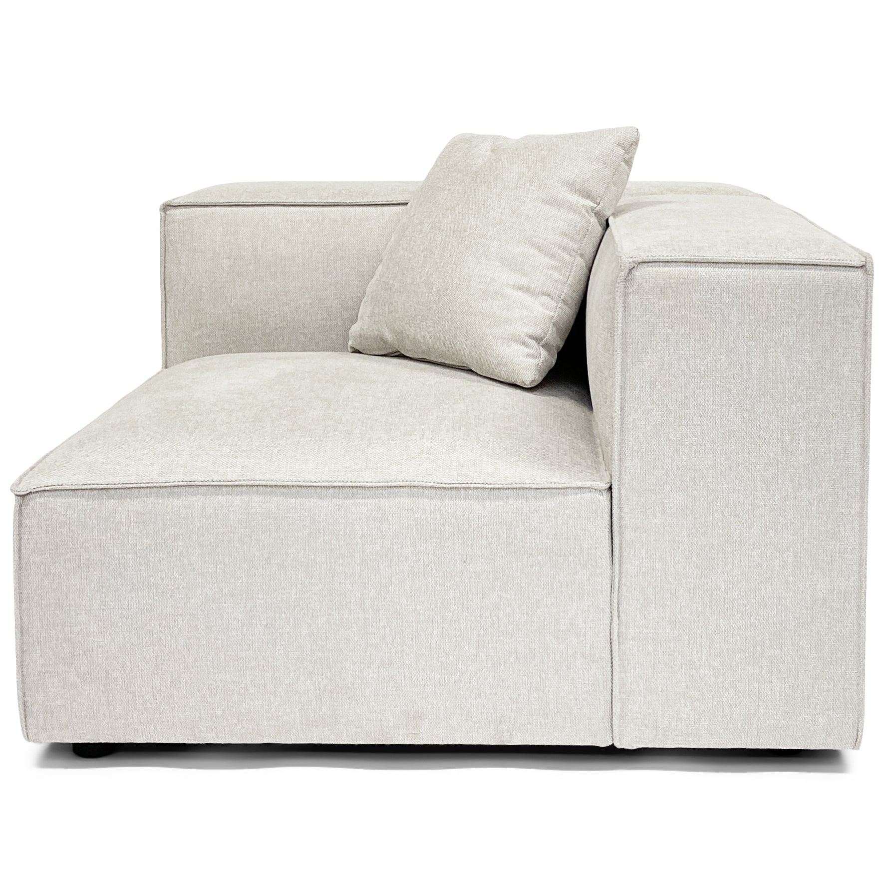Hailey - Sitzelement für Modulsofa, Eckmodul in Beige L: 100 X T: 100 ...