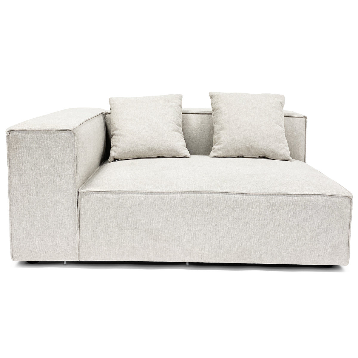 Hailey - Ecksofa, Modulsofa in Beige mit 4 Modulen (Option 2) L: 368 X ...