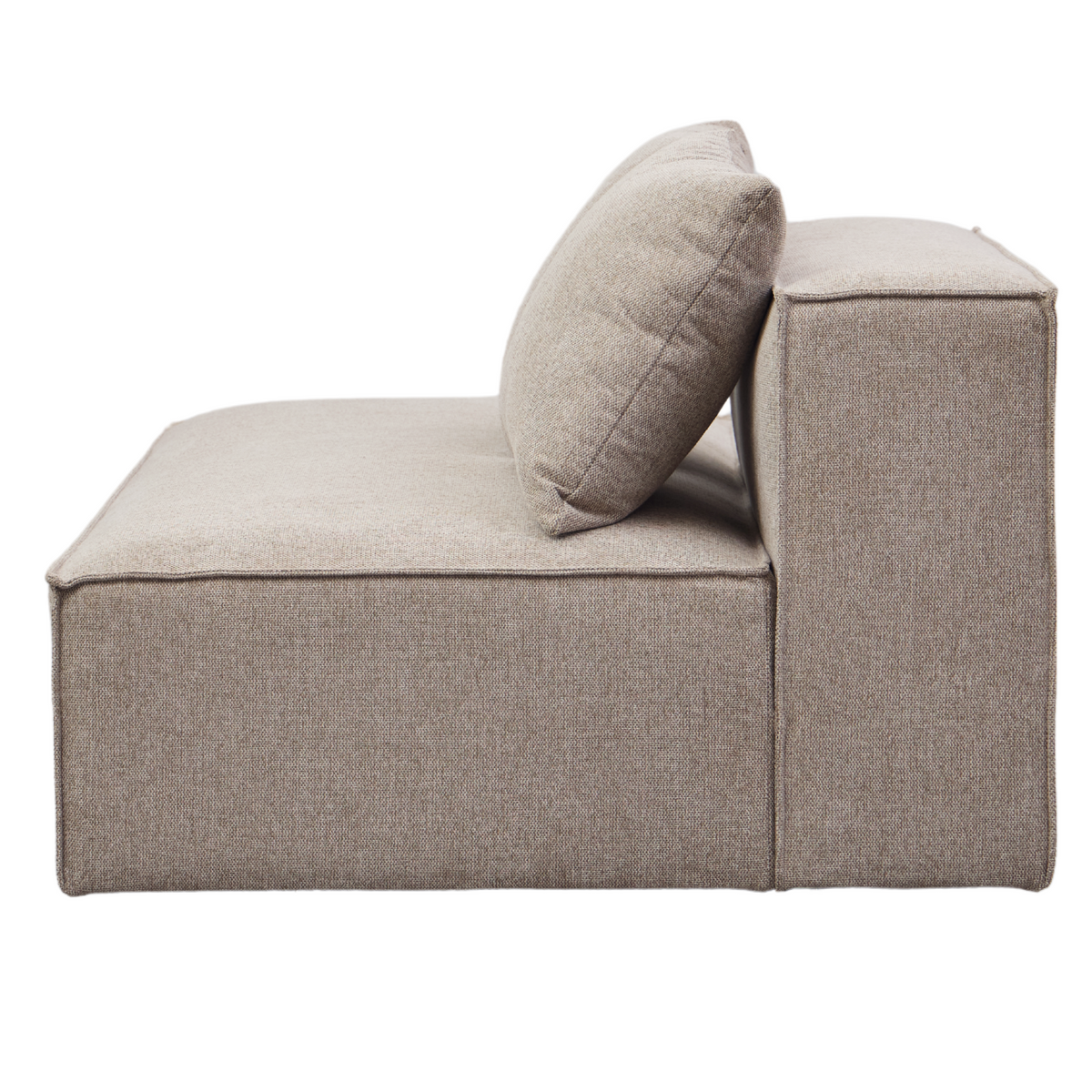 Hailey - Modul mit halber Rückenlehne, links ausgerichtet, in sand, L ...