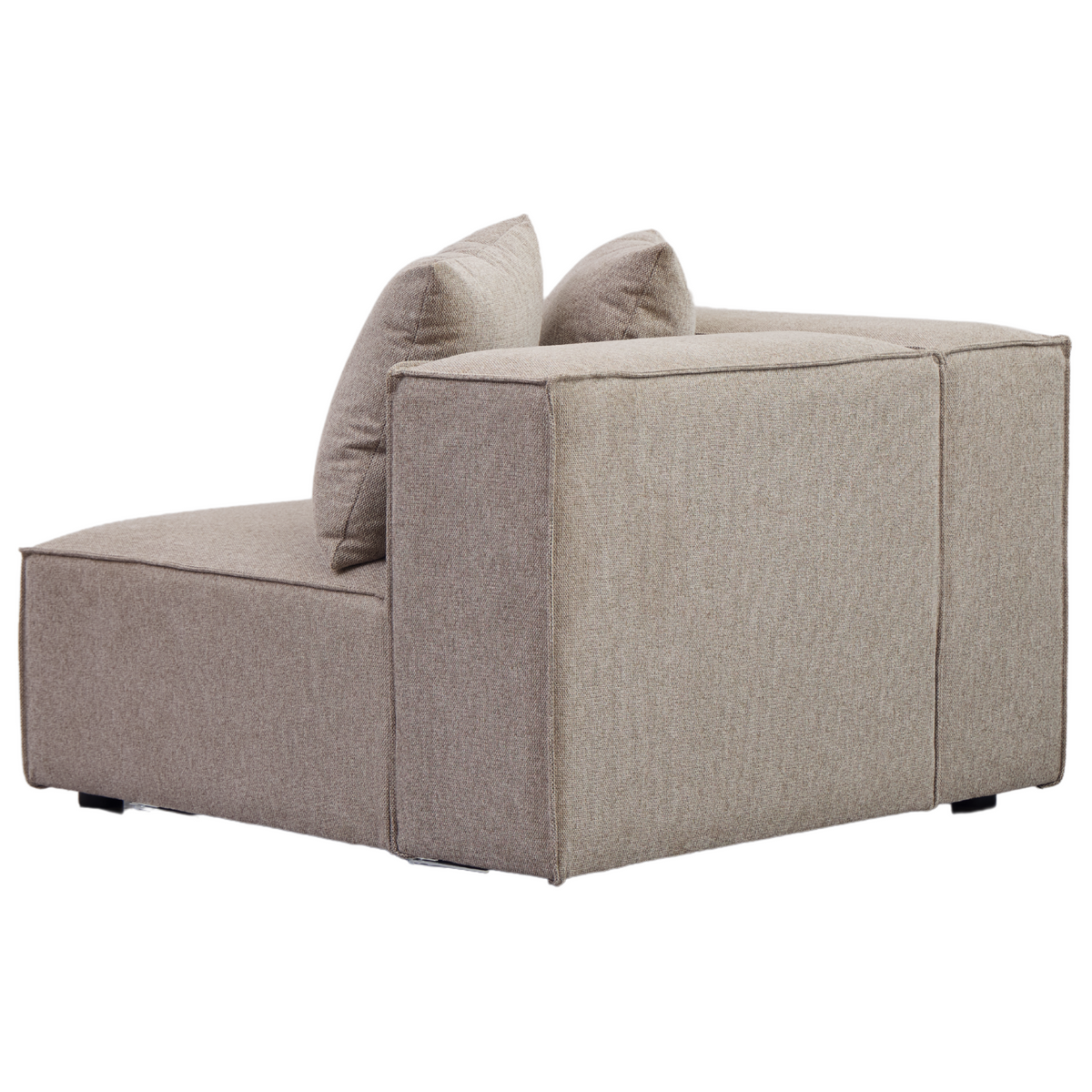 Hailey - Sitzelement für Modulsofa, Eckmodul in sand L: 100 X T: 100 X ...
