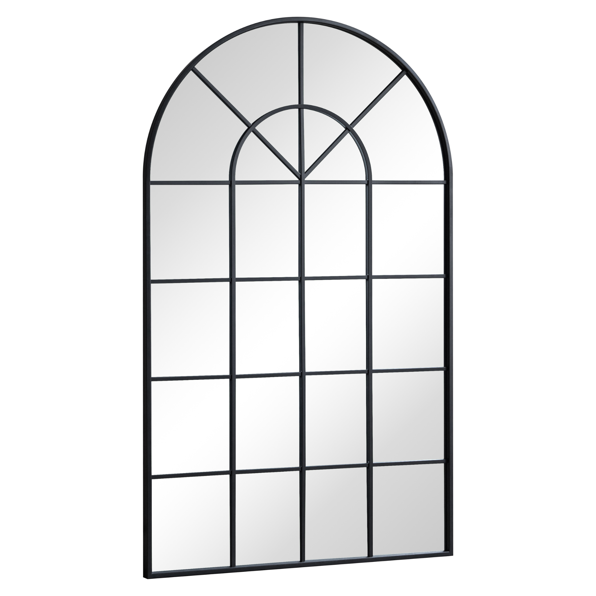 Sandra - New Yorker Spiegel mit Bogen Schwarz 110x65 cm– nimarahome.de