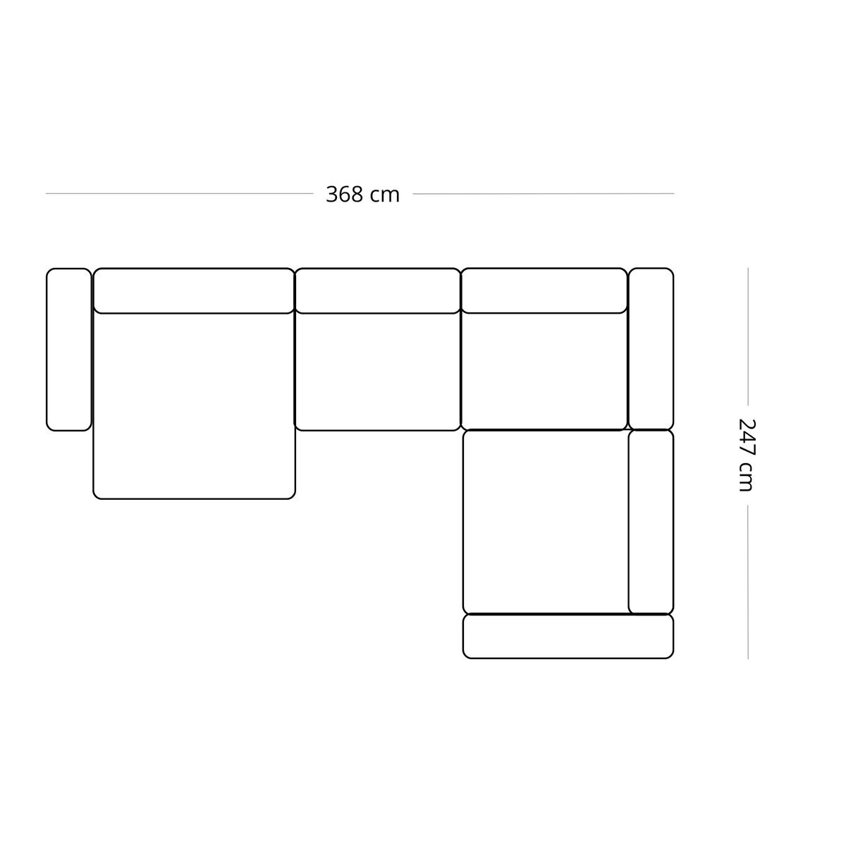 Hailey - Wohnlandschaften, Modulsofa in Beige mit 4 Elemente - Chaisel ...