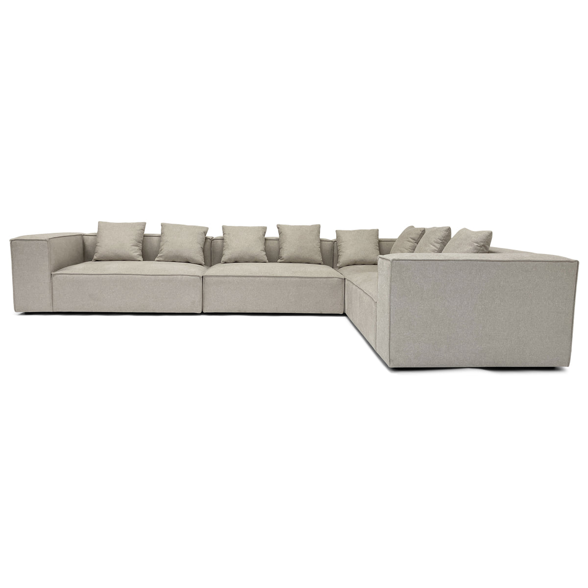 Hailey - Ecksofa, Modulsofa in Beige mit 4 Modulen (Option 1) L: 345 X ...
