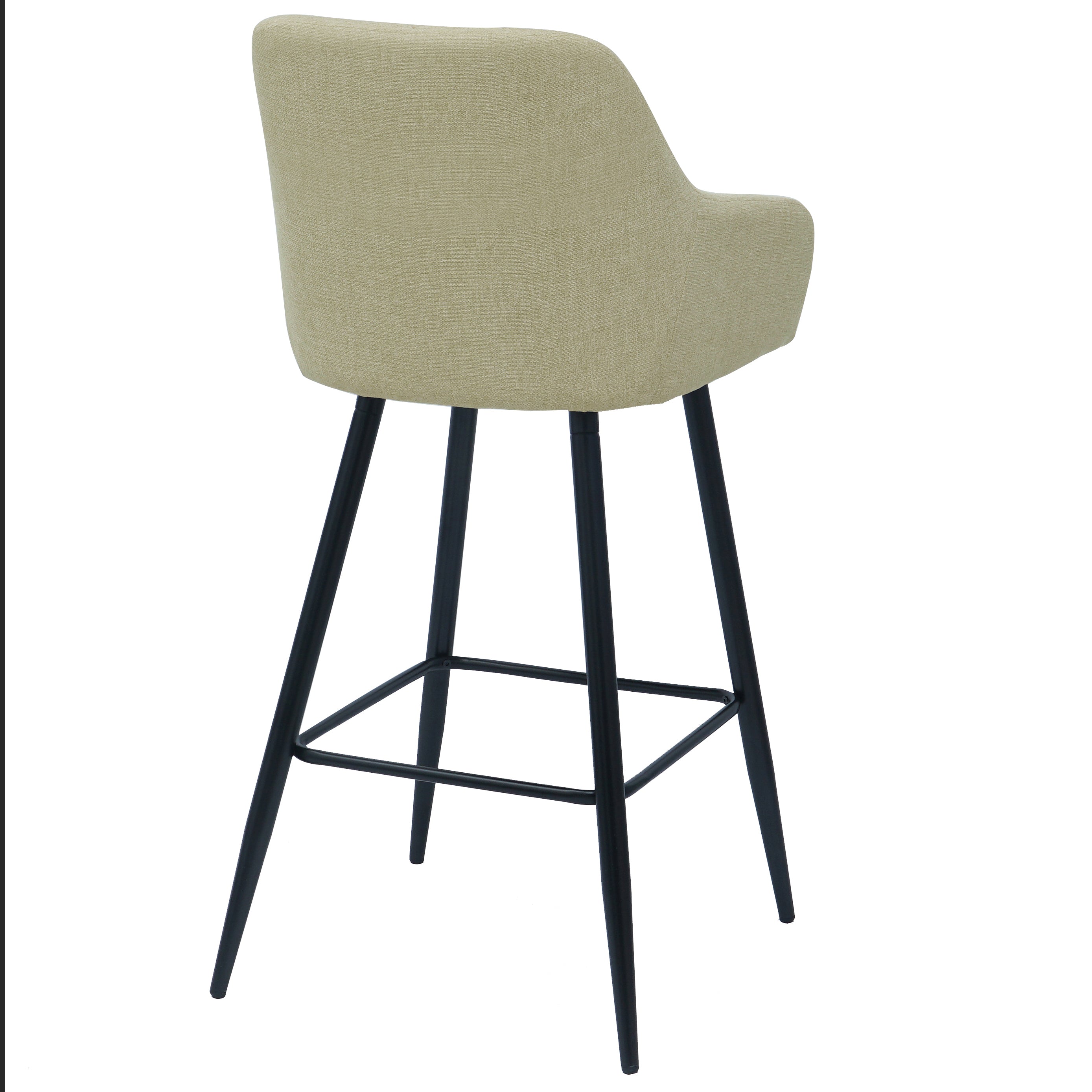 Carlo Barhocker - Beige mit Armlehnen 65 cm– nimarahome.de