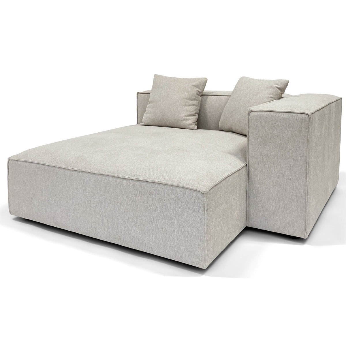 Hailey - Sitzelement für Modulsofa, Rechtes Récamierenelement in beige ...